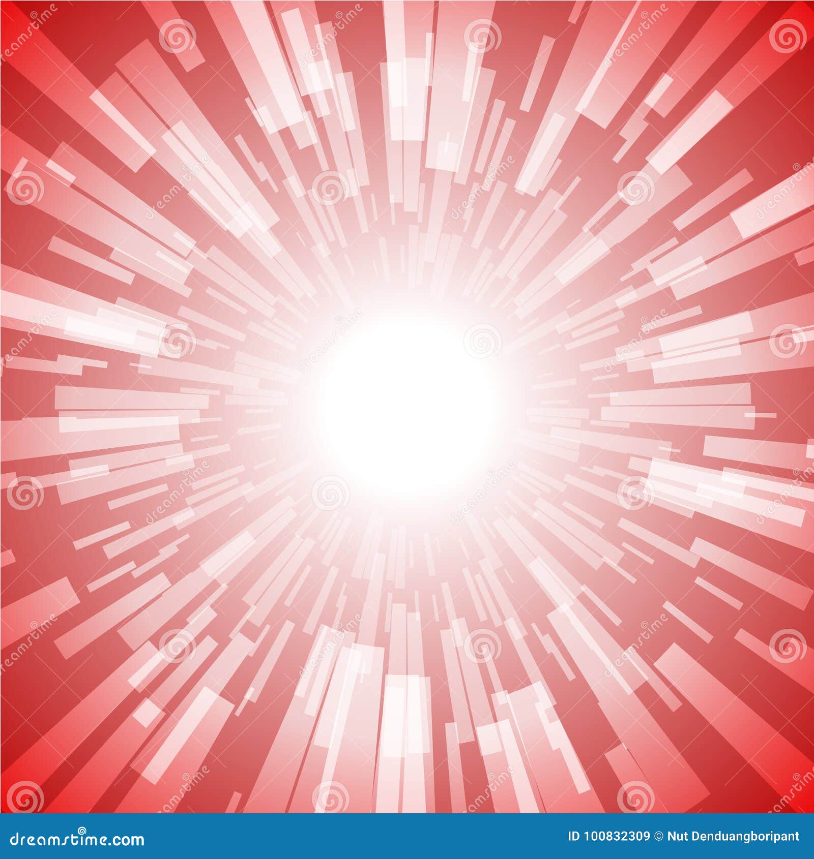 Red Burst Ray Light Stripe stock vector. Illustration of star - 100832309