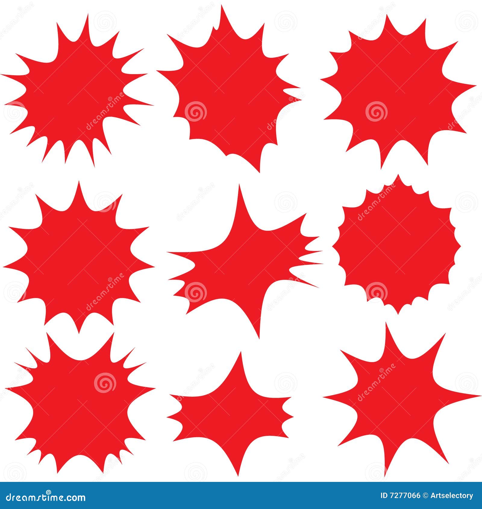 Red bursts stock vector. Illustration of award, burst - 7277066