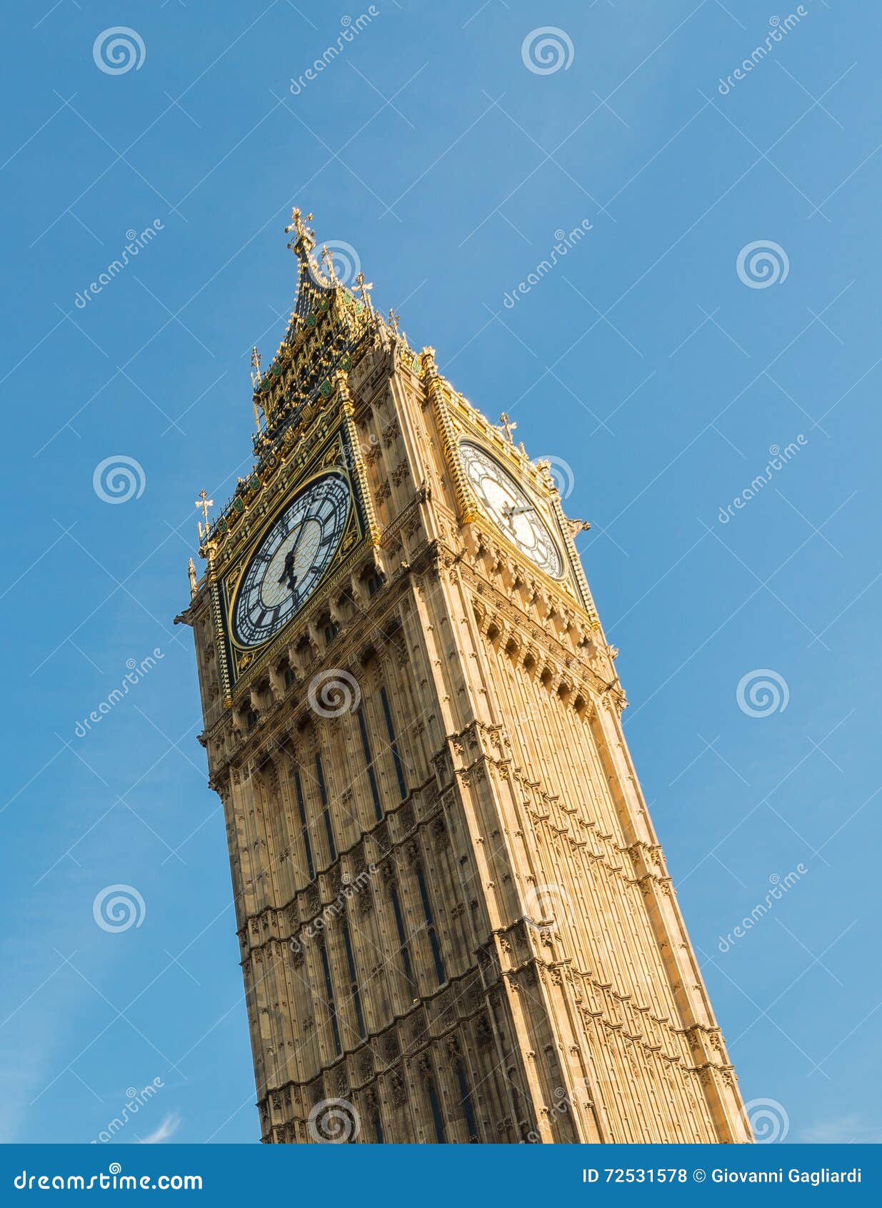 Red Bus in Front of Big Ben - London - UK Stock Photo - Image of ...