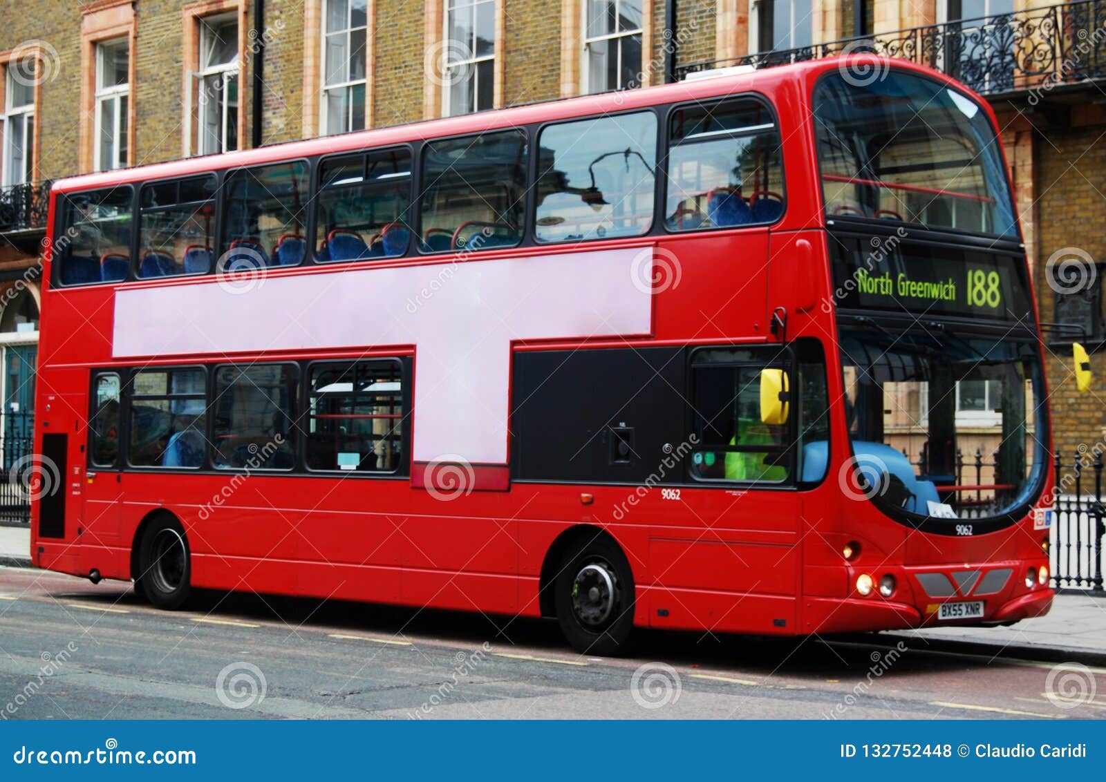 Red bus in london editorial stock photo. Image of england - 132752448