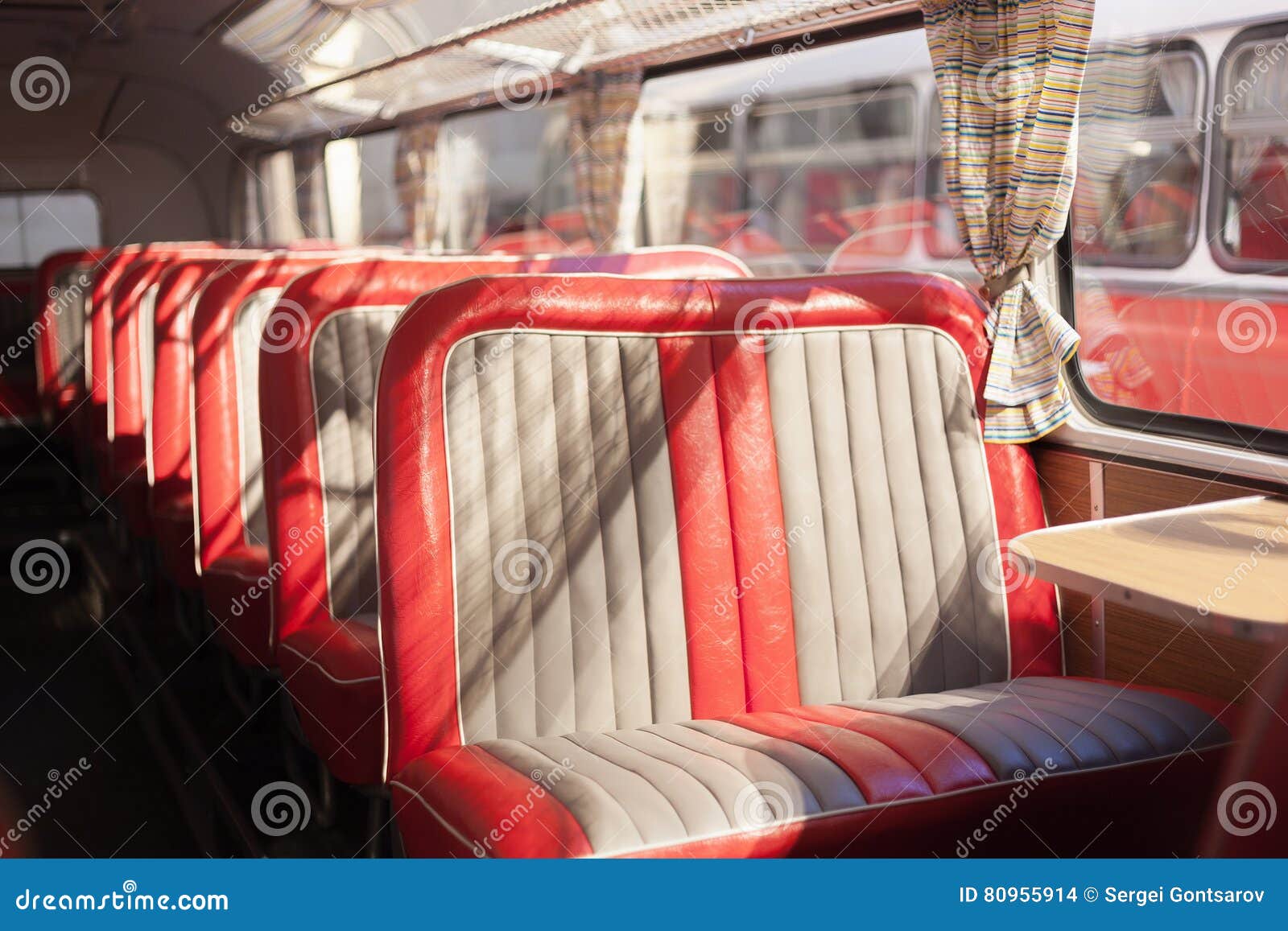 Red bus seats stock photo. Image of chairs, autobus, colorful - 80955914