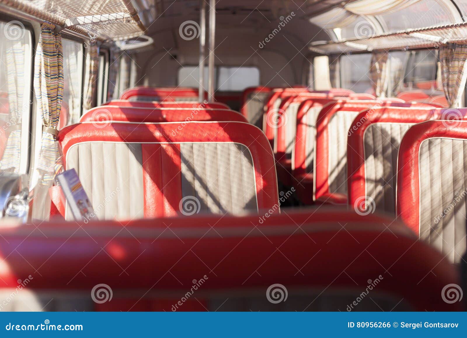 Red bus seats stock photo. Image of city, journey, ride - 80956266