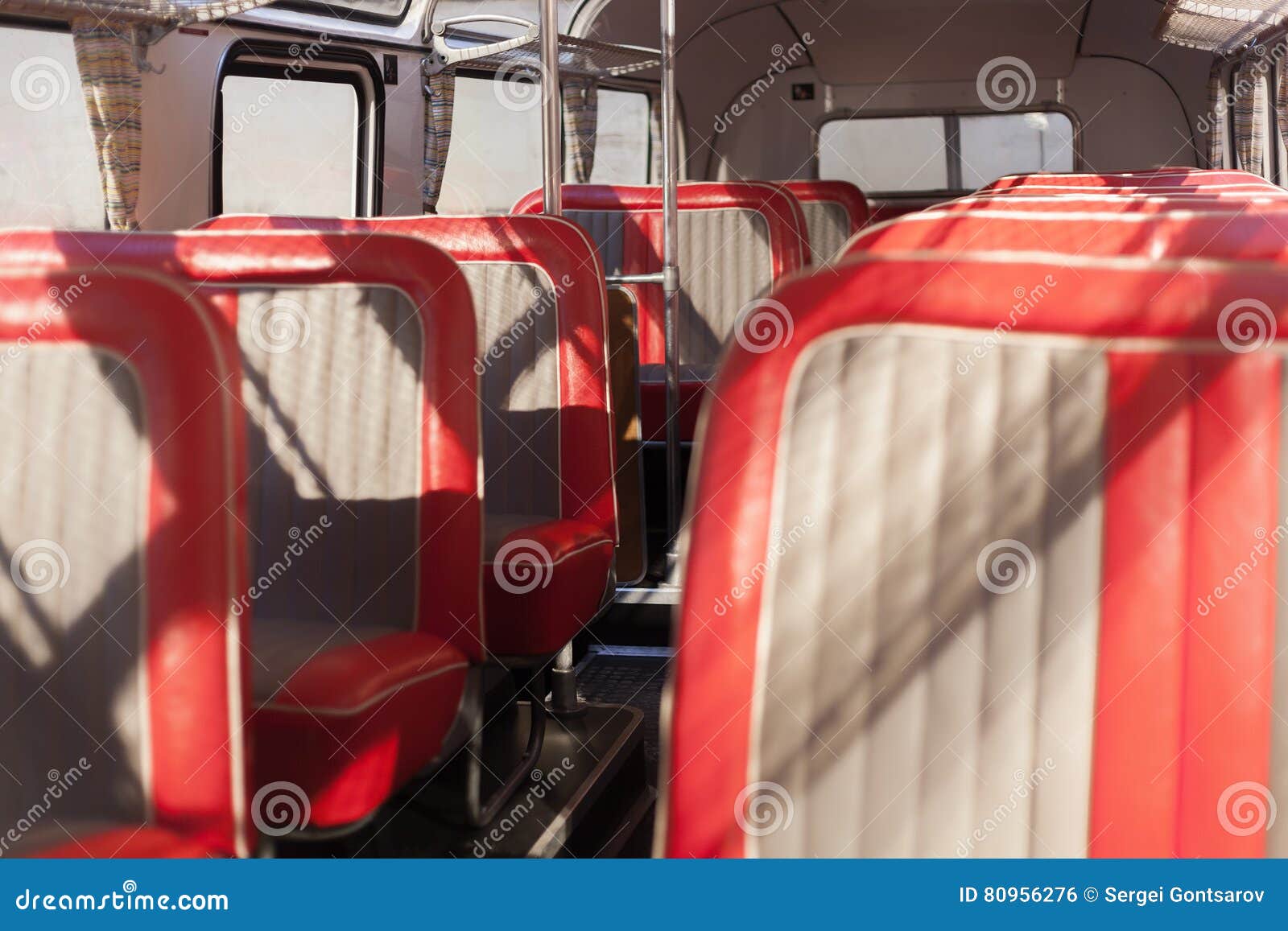 Red bus seats stock photo. Image of route, express, colorful - 80956276