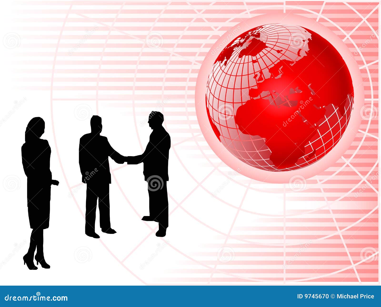 Red Business Background stock vector. Image of illustration - 9745670