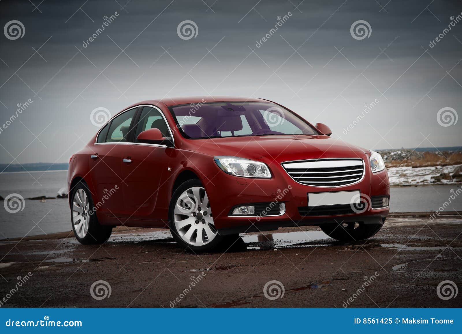 Red business car stock image. Image of automobile, fast - 8561425