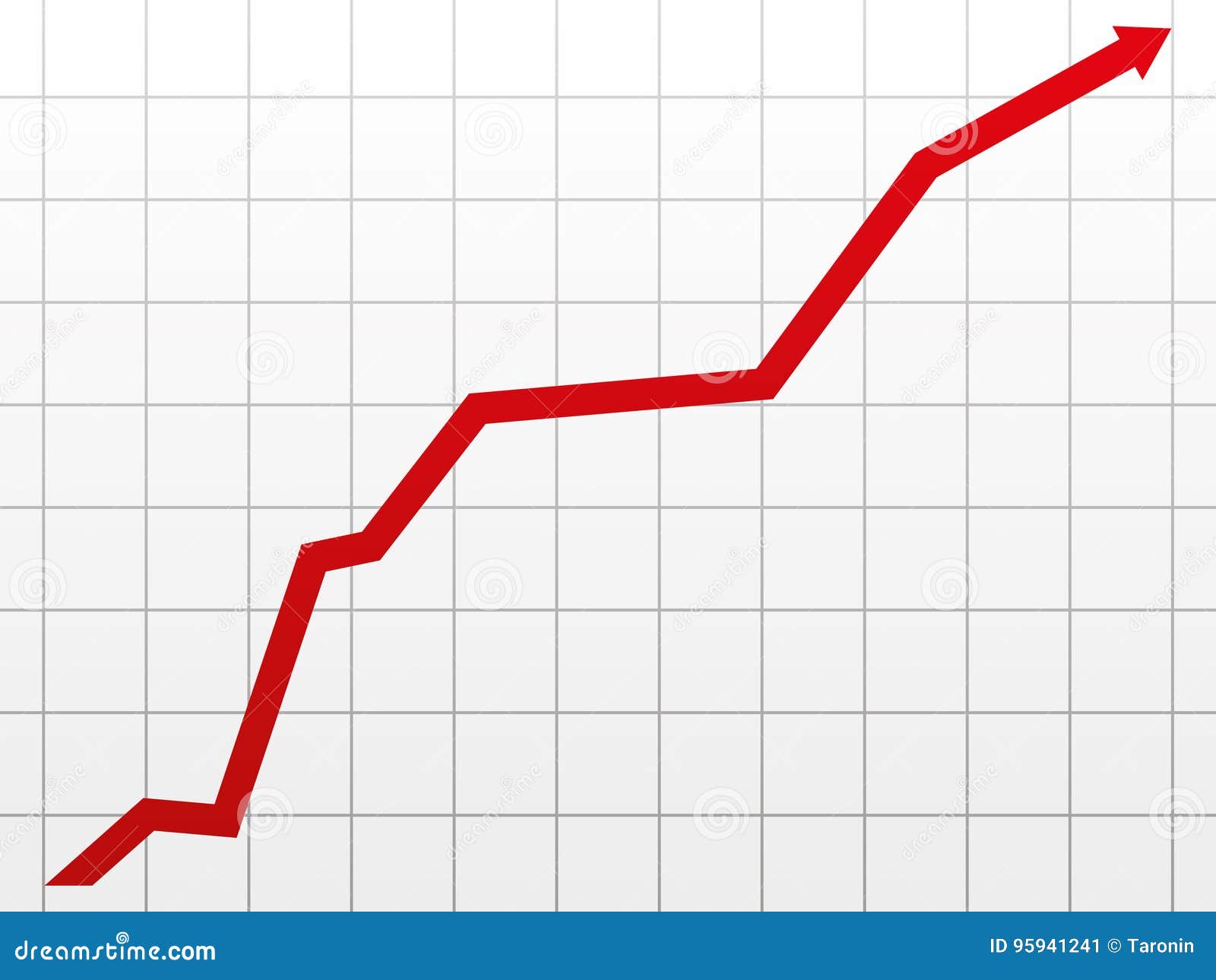 Red business graph. stock vector. Illustration of management - 95941241
