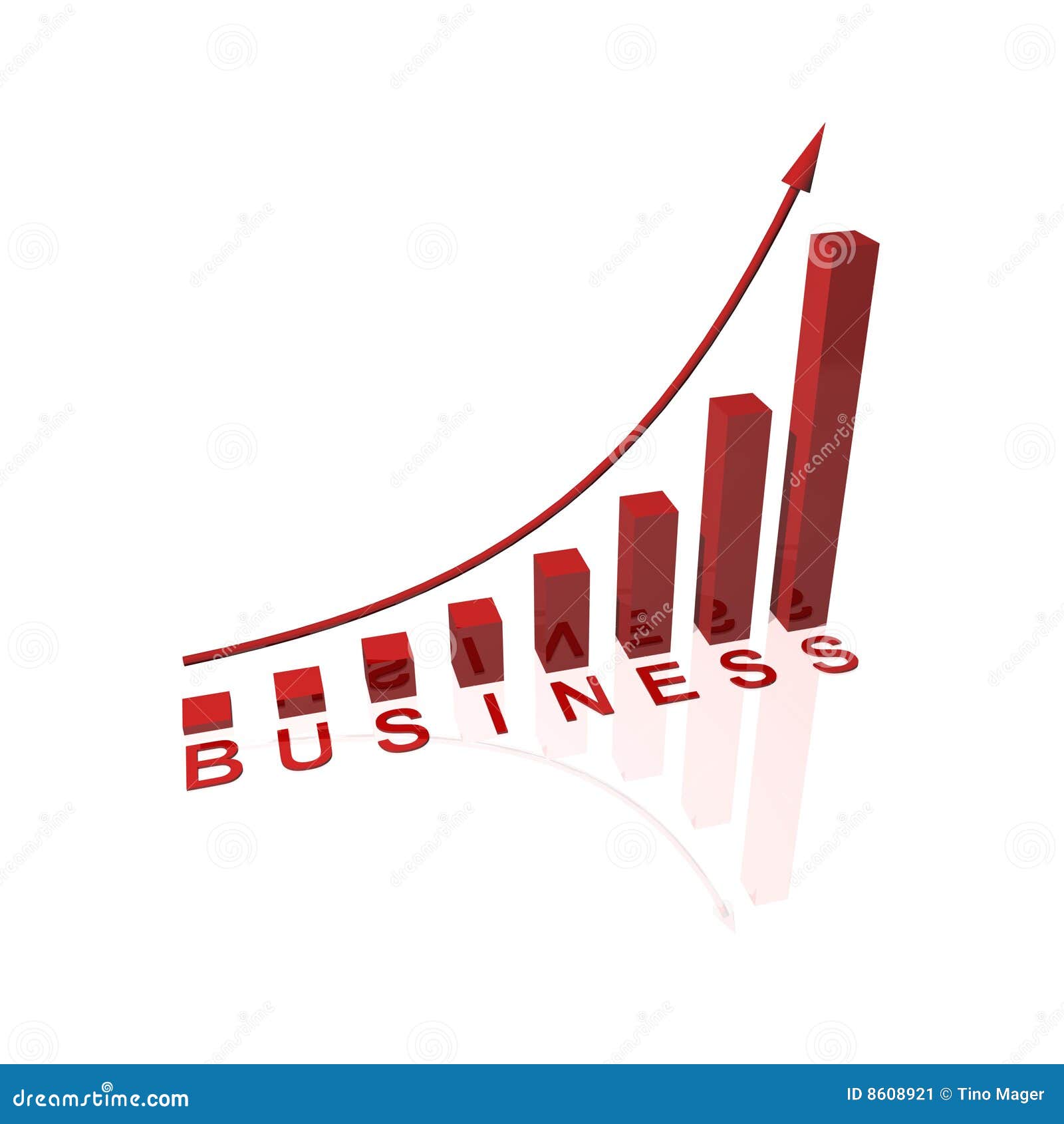 Red Business Success Graph Stock Image - Image: 8608921