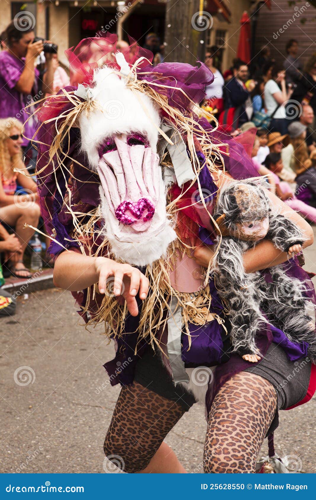 Baboon Performing A Hand Stand - Simia Hamadryas Royalty-Free Stock ...