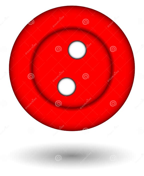 Red button stock vector. Illustration of detach, vector - 10059370