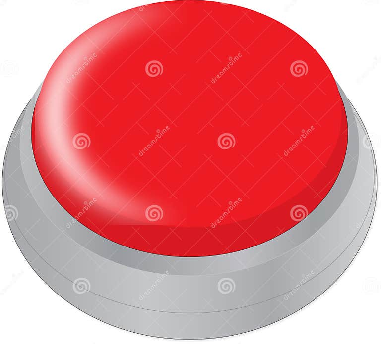 Red button stock vector. Illustration of desk, light - 10221023