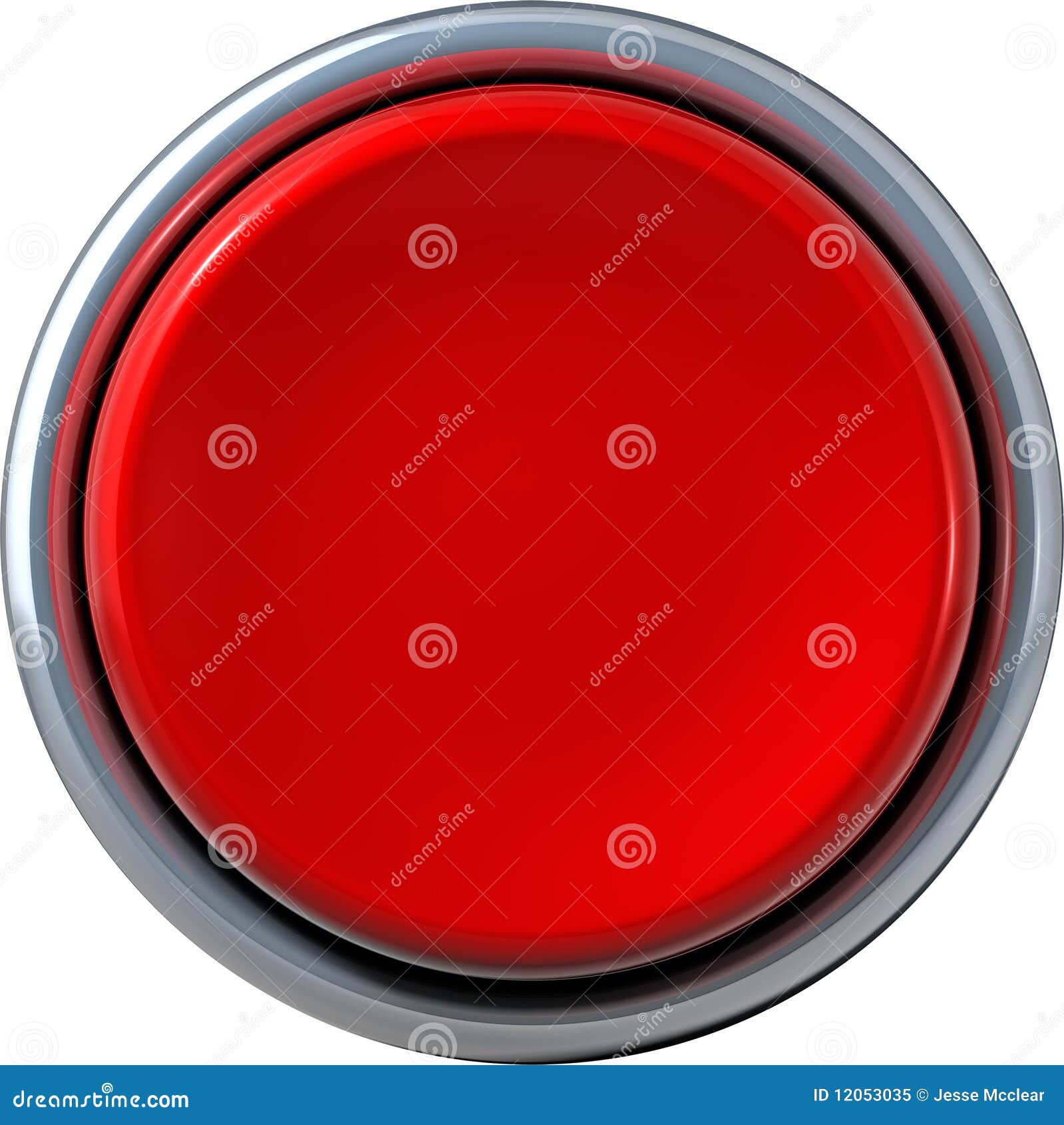 Red button stock illustration. Illustration of symbol - 12053035