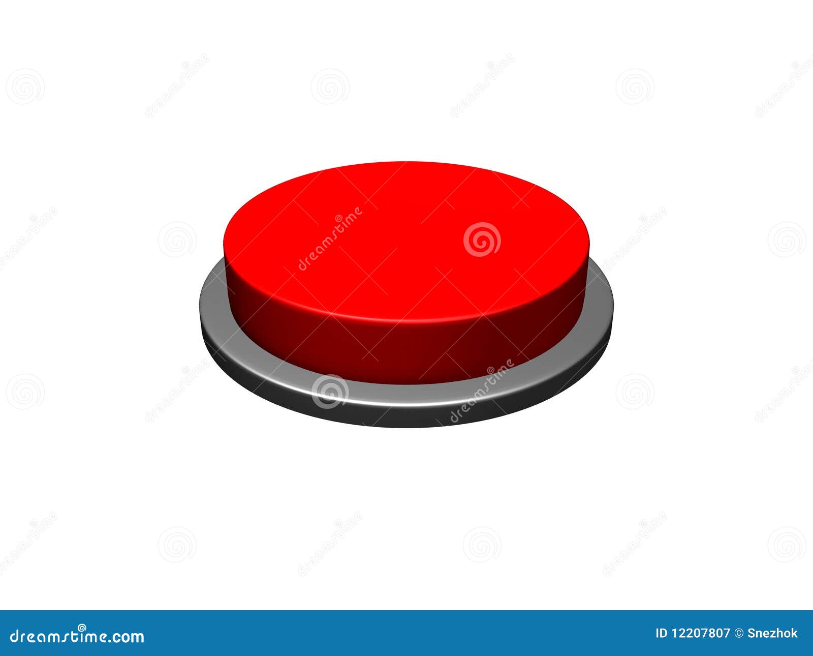 Red button stock illustration. Illustration of hard, isolated - 12207807