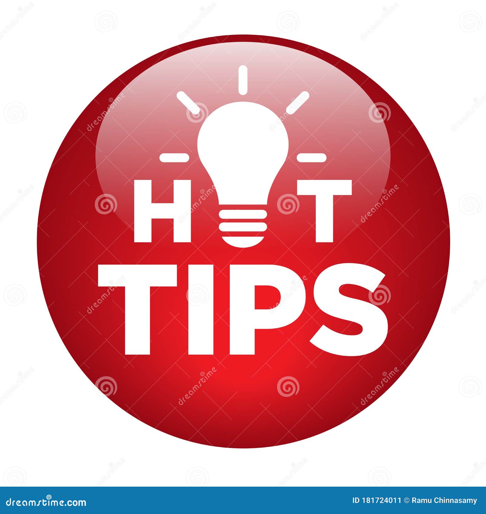 Hot tips button stock illustration. Illustration of creative - 181724011