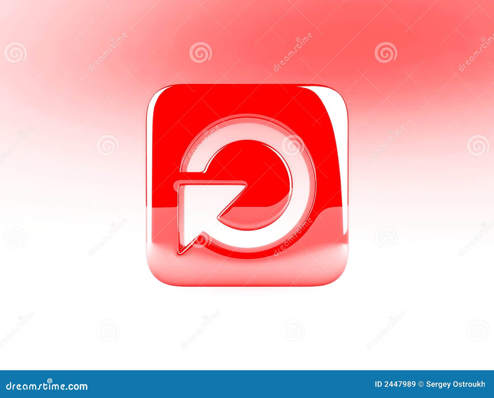 Red button stock illustration. Illustration of electronics - 2447989