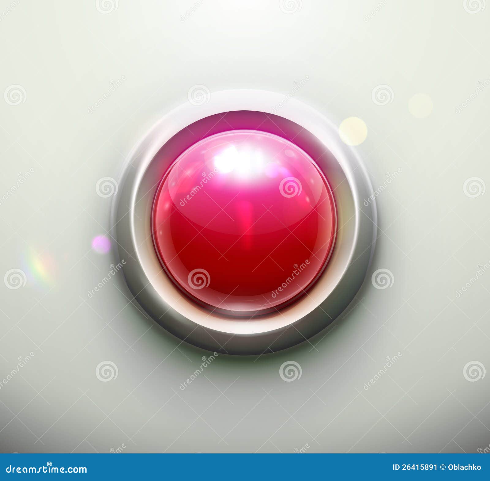 Red button stock vector. Illustration of purple, interface - 26415891