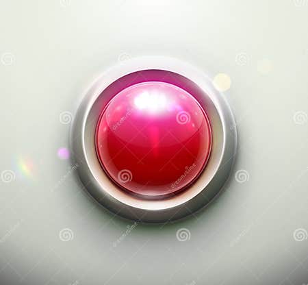 Red button stock vector. Illustration of purple, interface - 26415891