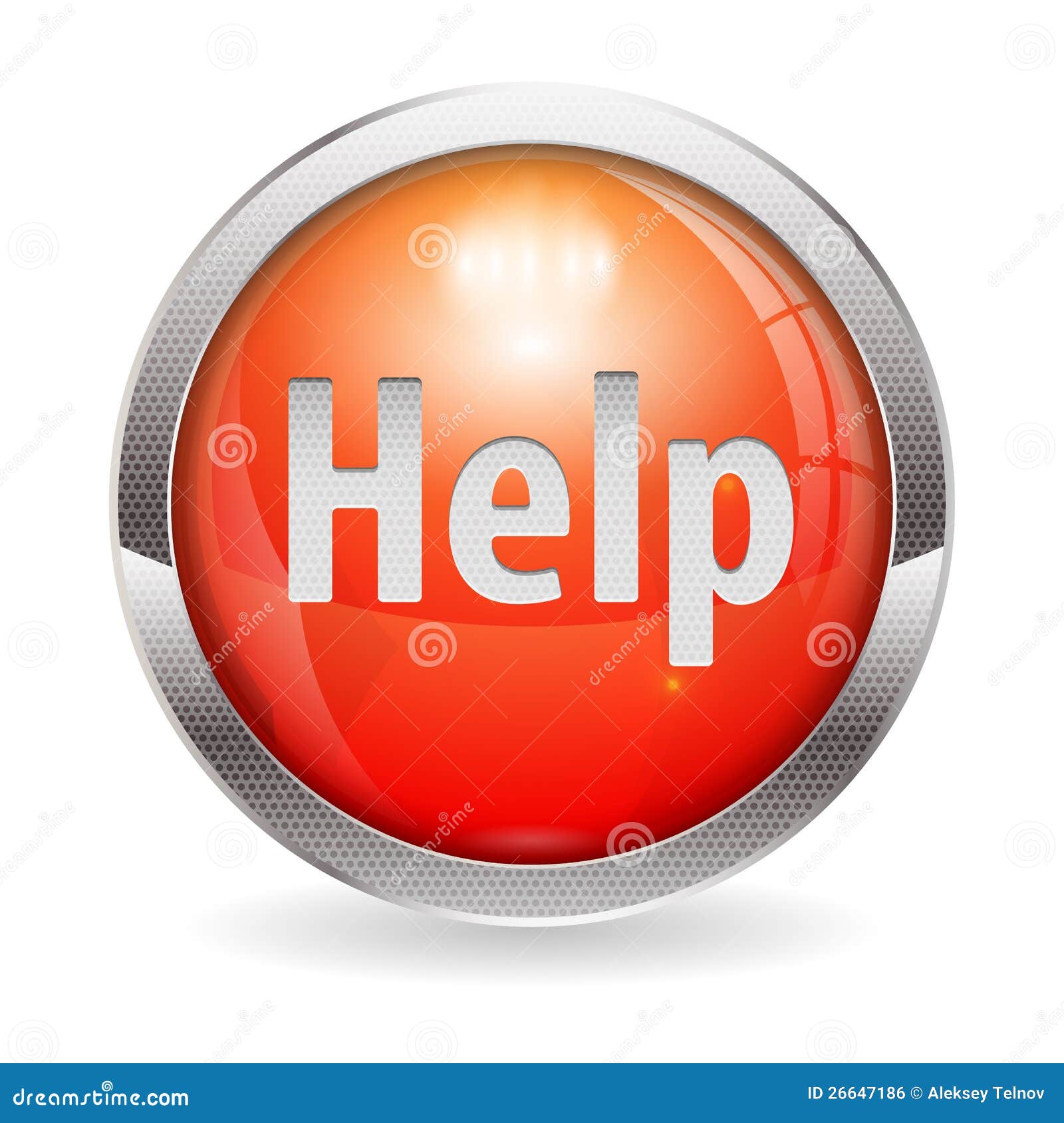 Red Button stock vector. Illustration of powerful, hardware - 26647186