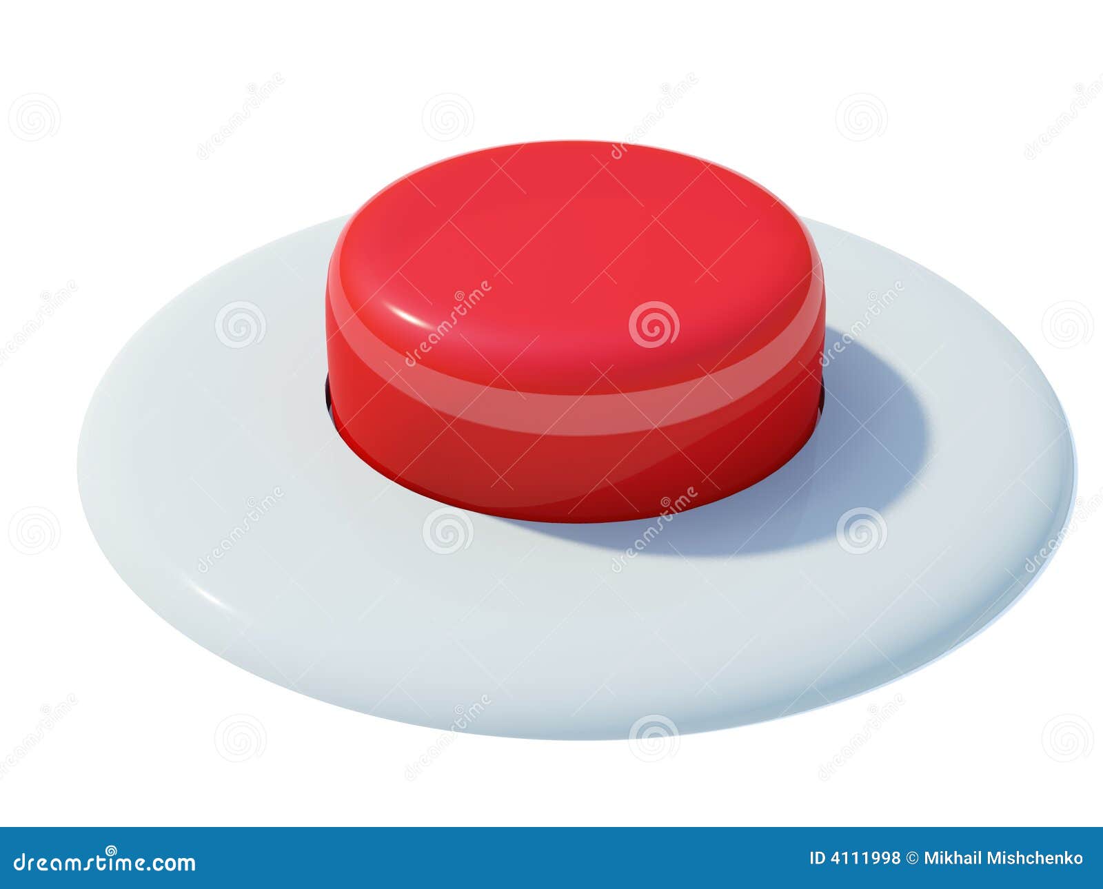 Red button stock illustration. Illustration of isolated - 4111998