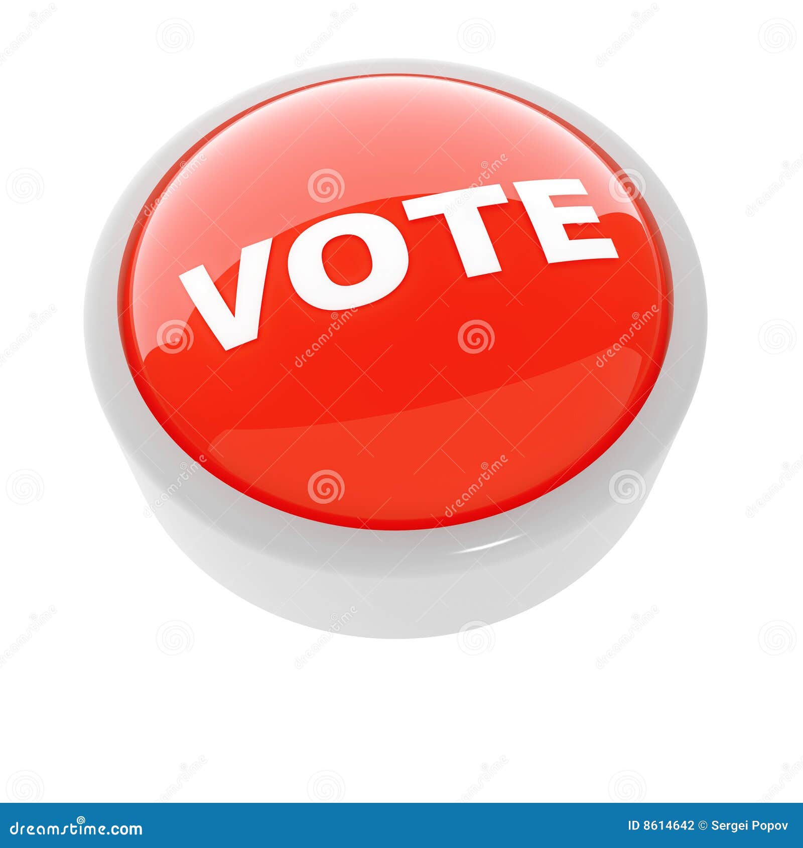 Red button stock illustration. Illustration of light, choice - 8614642