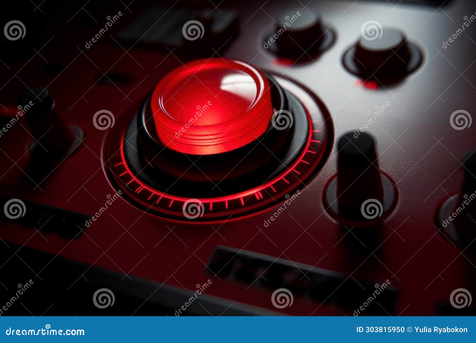 Red Button Alert Control Equipment. Generate Ai Stock Photo - Image of ...