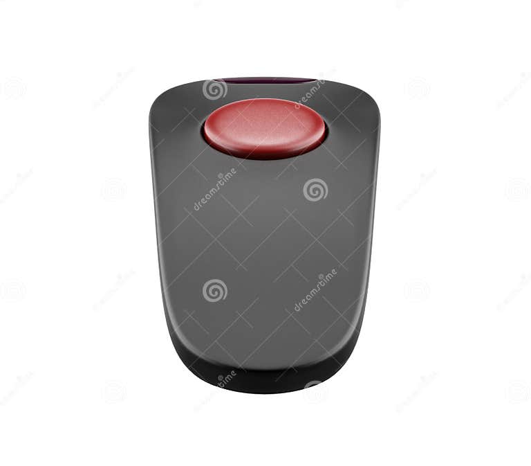 Red Button Black Remote Control Stock Illustration - Illustration of ...