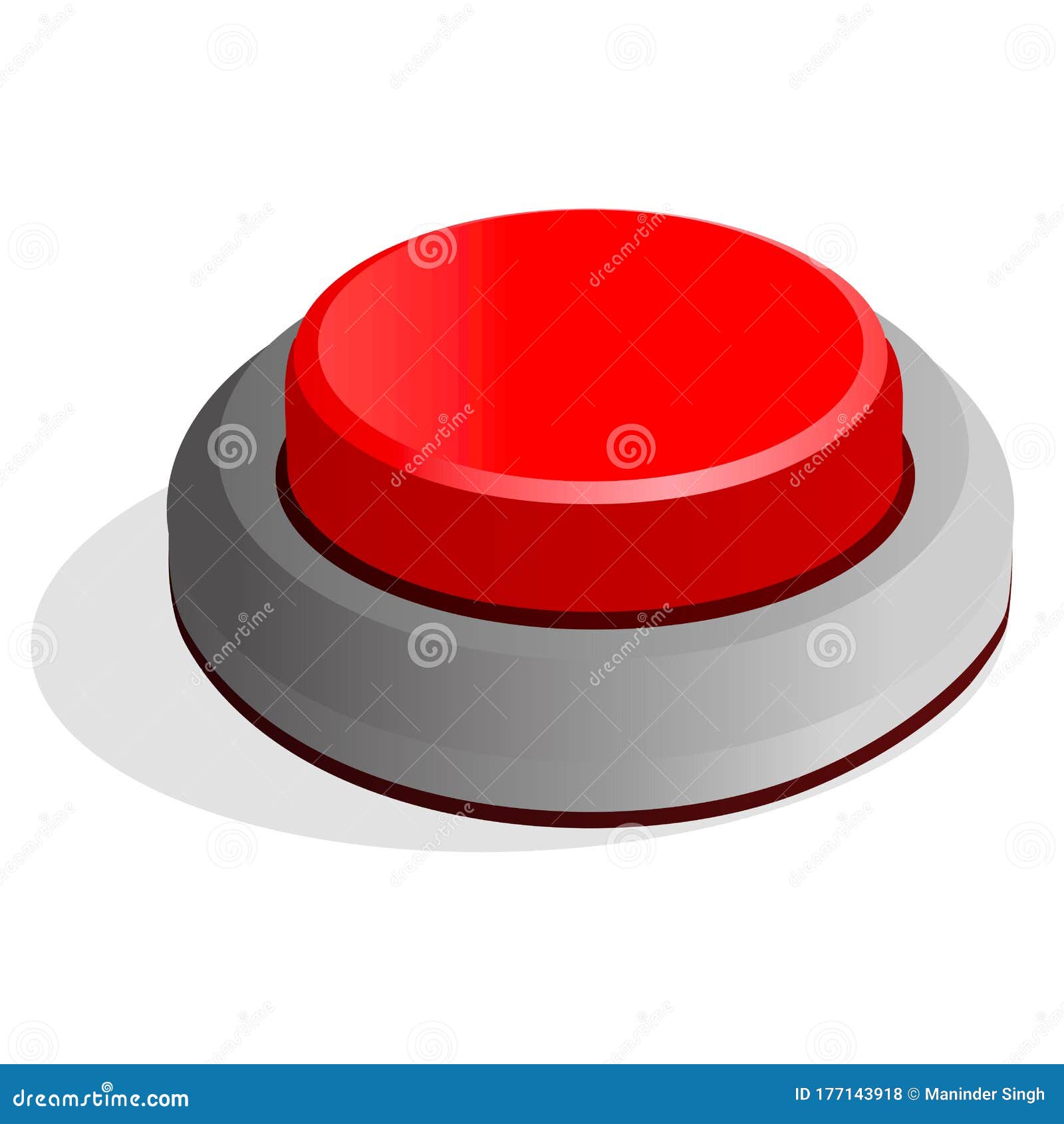 Red Button. stock illustration. Illustration of appointment - 177143918