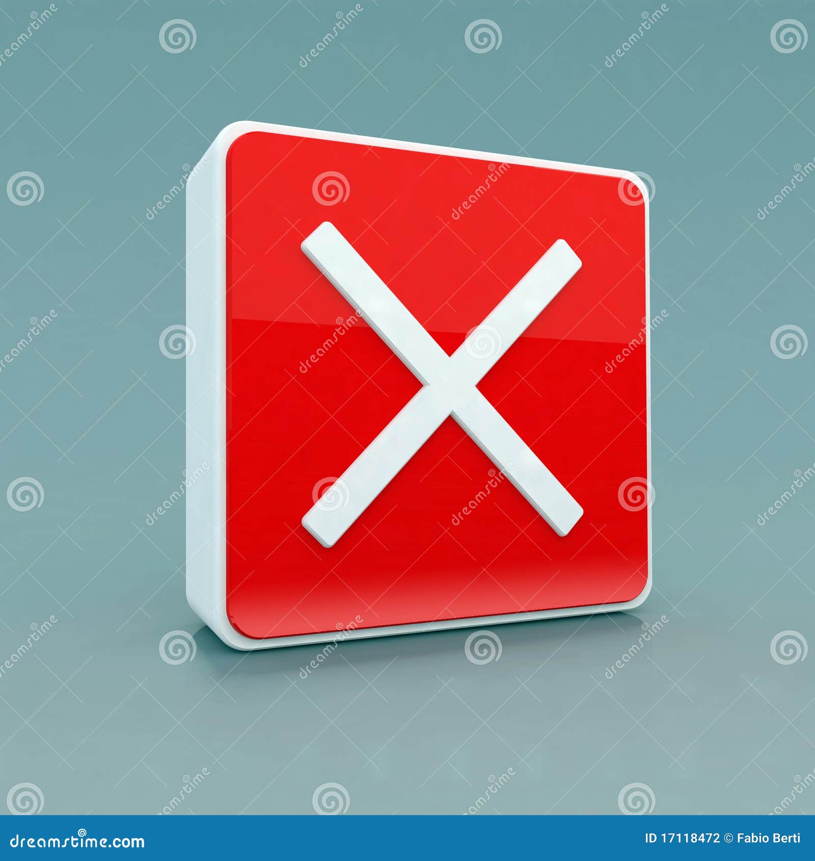 Red button close icon 3d stock illustration. Illustration of surf ...