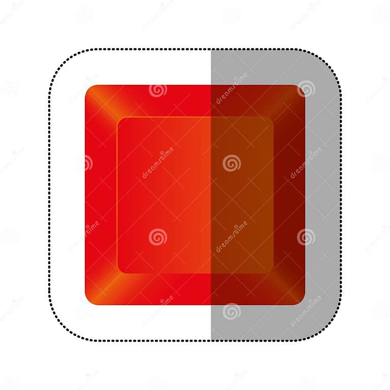 Red Button of Computer Keyboard Stock Illustration - Illustration of ...