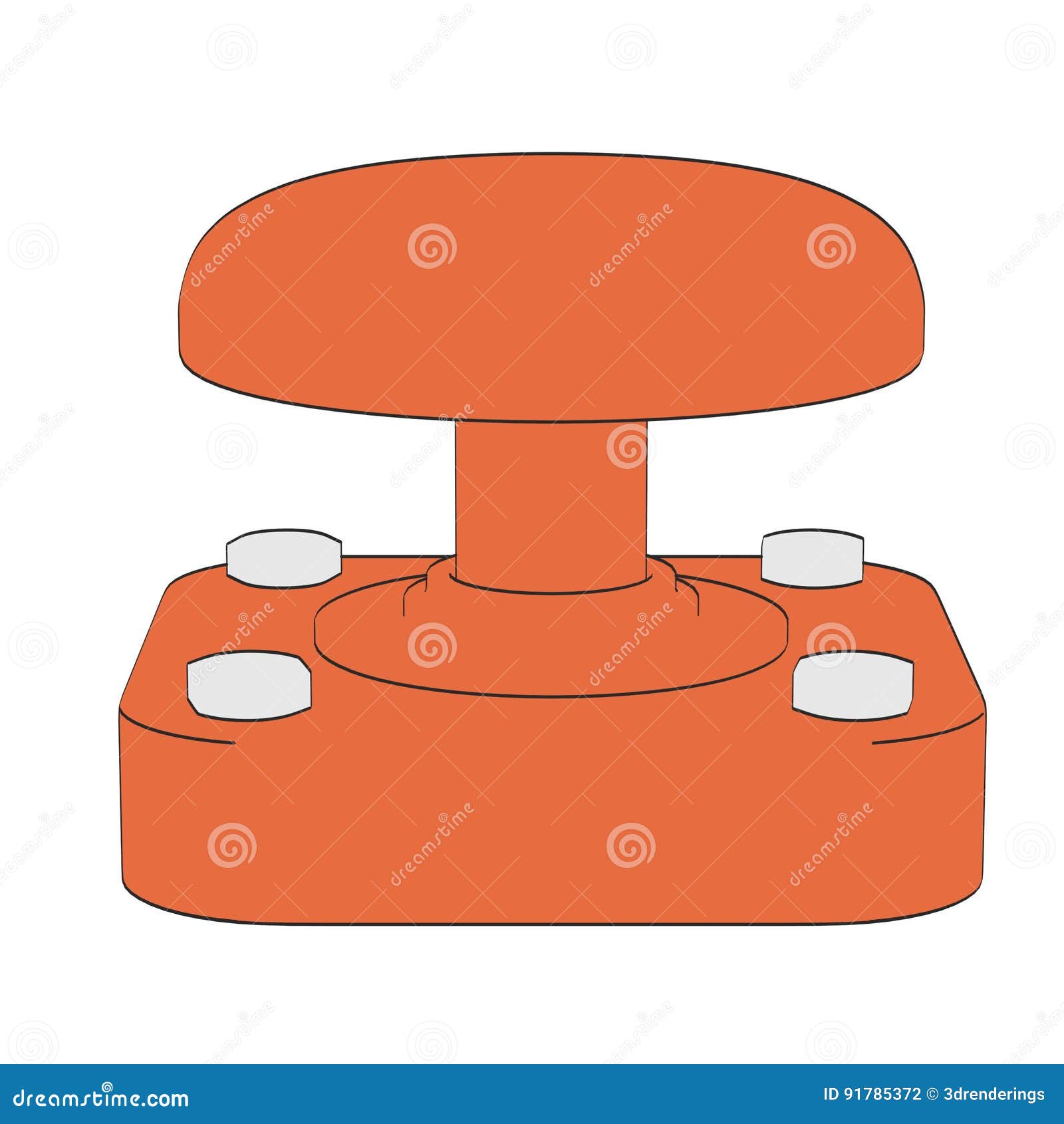 Red button stock illustration. Illustration of cartoon - 91785372