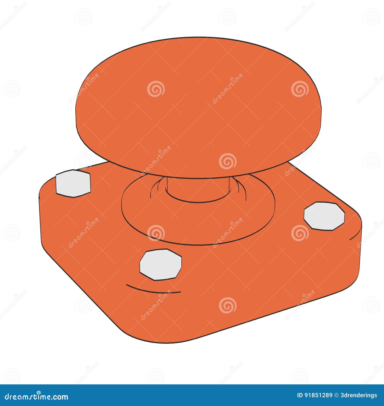Red button stock illustration. Illustration of destruction - 91851289