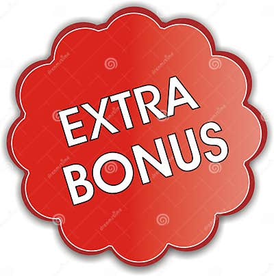 Extra bonus button stock illustration. Illustration of money - 160970611