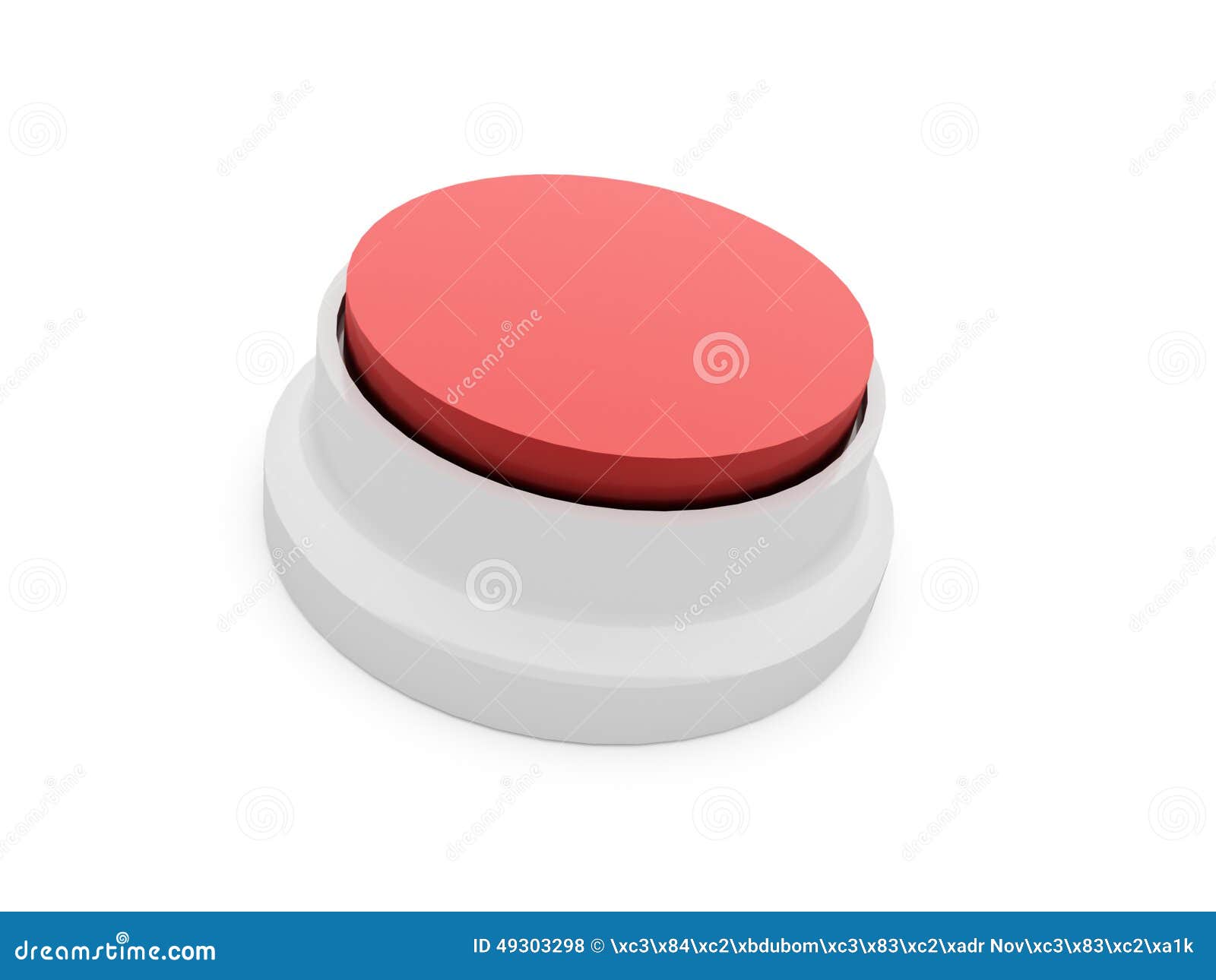 Red button isolated stock illustration. Illustration of click - 49303298