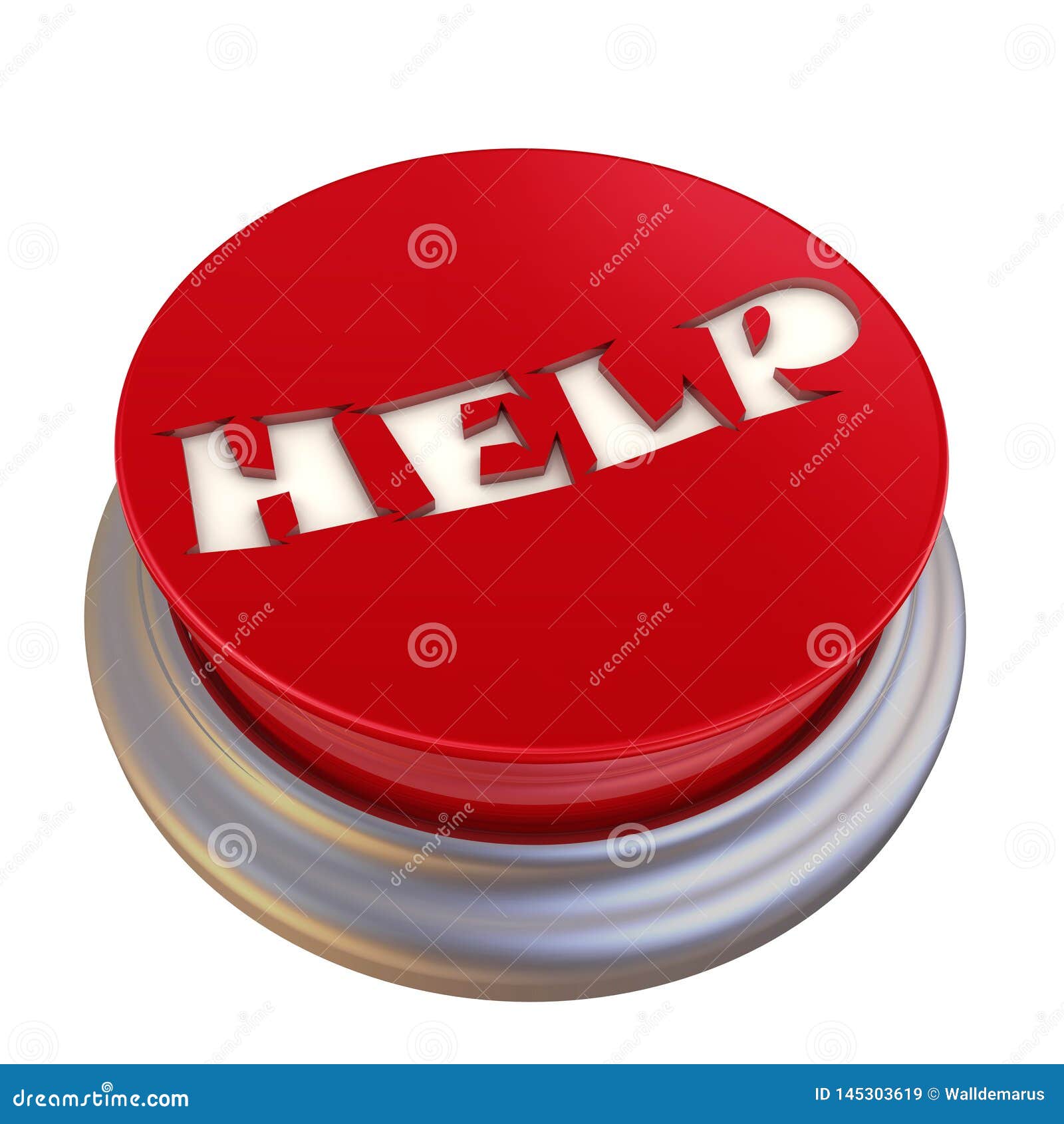 Red Button Labeled with Word HELP Stock Illustration - Illustration of ...
