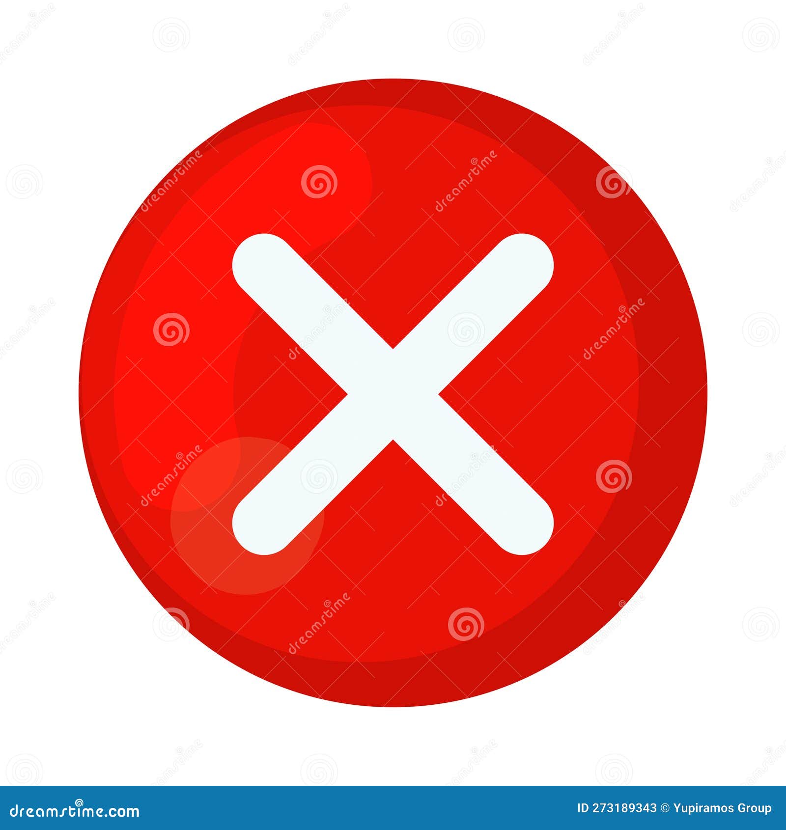 Red x button stock vector. Illustration of mark, sign - 273189343