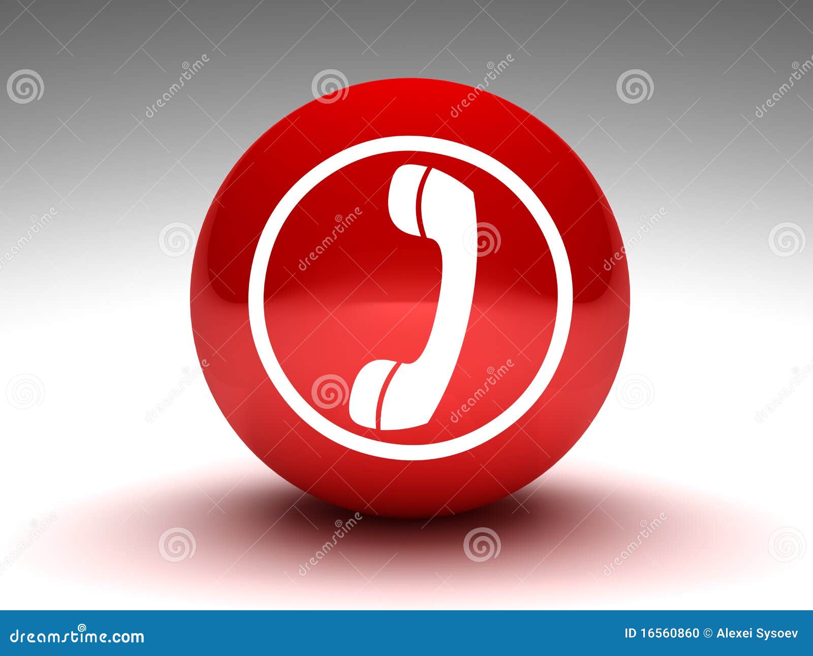 Red button phone stock illustration. Illustration of ball - 16560860