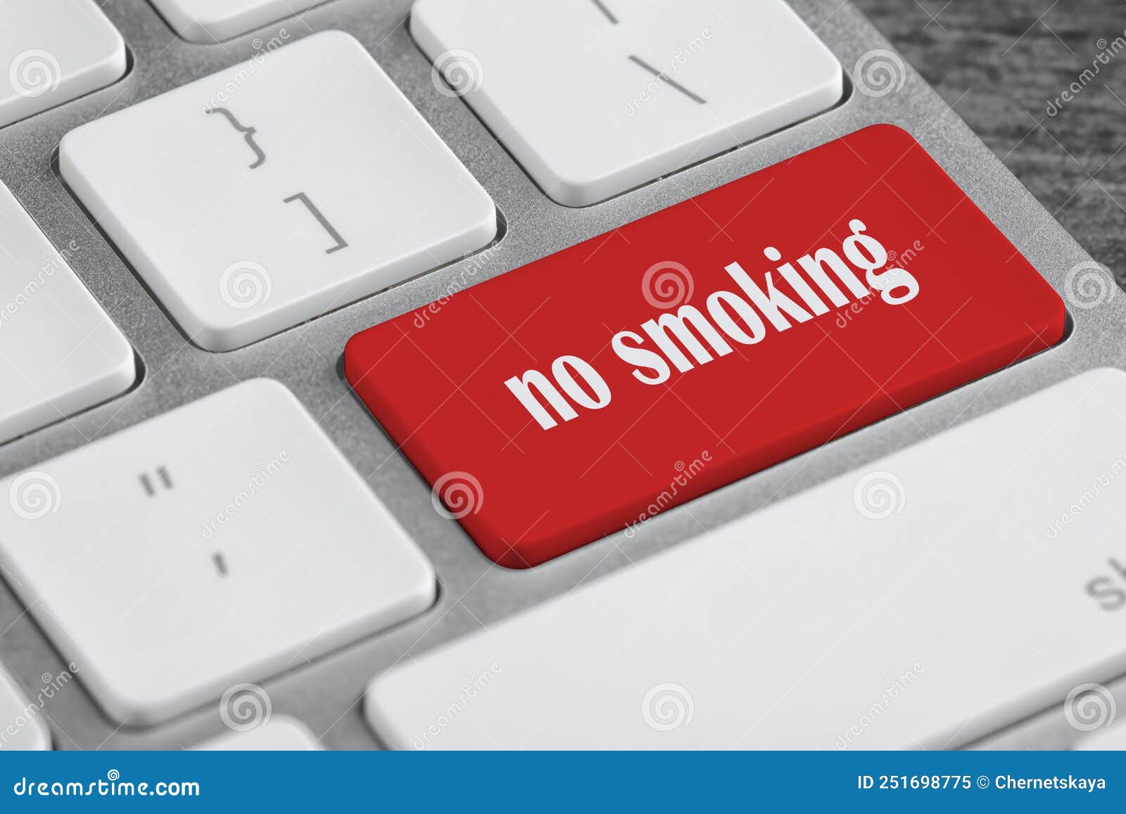 Red Button with Phrase No Smoking on Computer Keyboard, Closeup Stock ... Red Button with Phrase No Smoking on Computer Keyboard, Closeup Stock ...