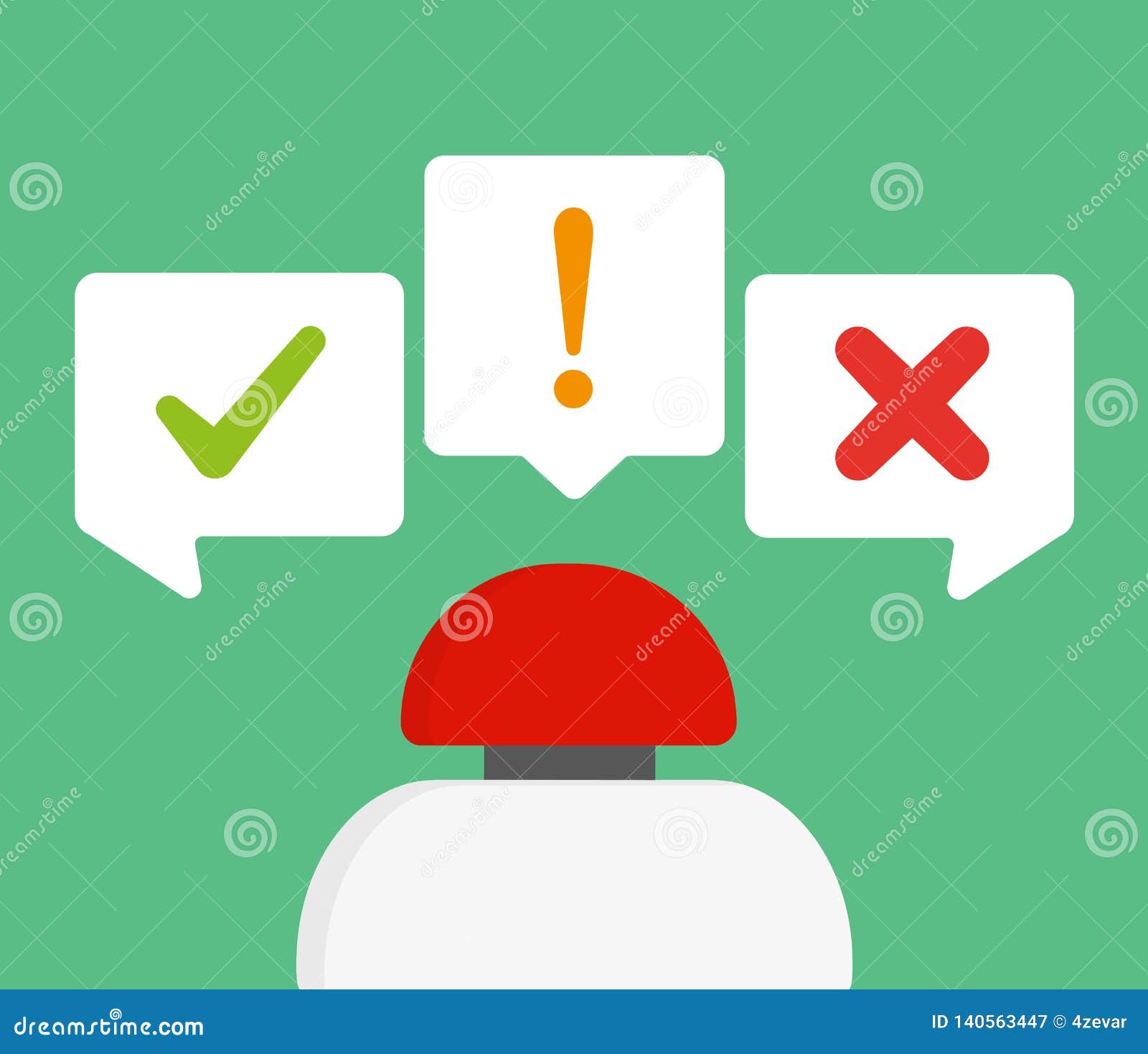 Red Button with Quiz Concept Stock Illustration - Illustration of logo ...
