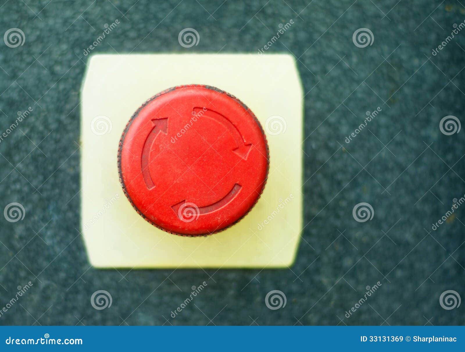 Red Button with Rotation Symbol Stock Image - Image of glossy ...