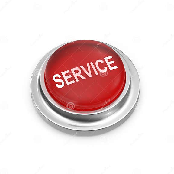 Red Button Service stock illustration. Illustration of start - 260813069