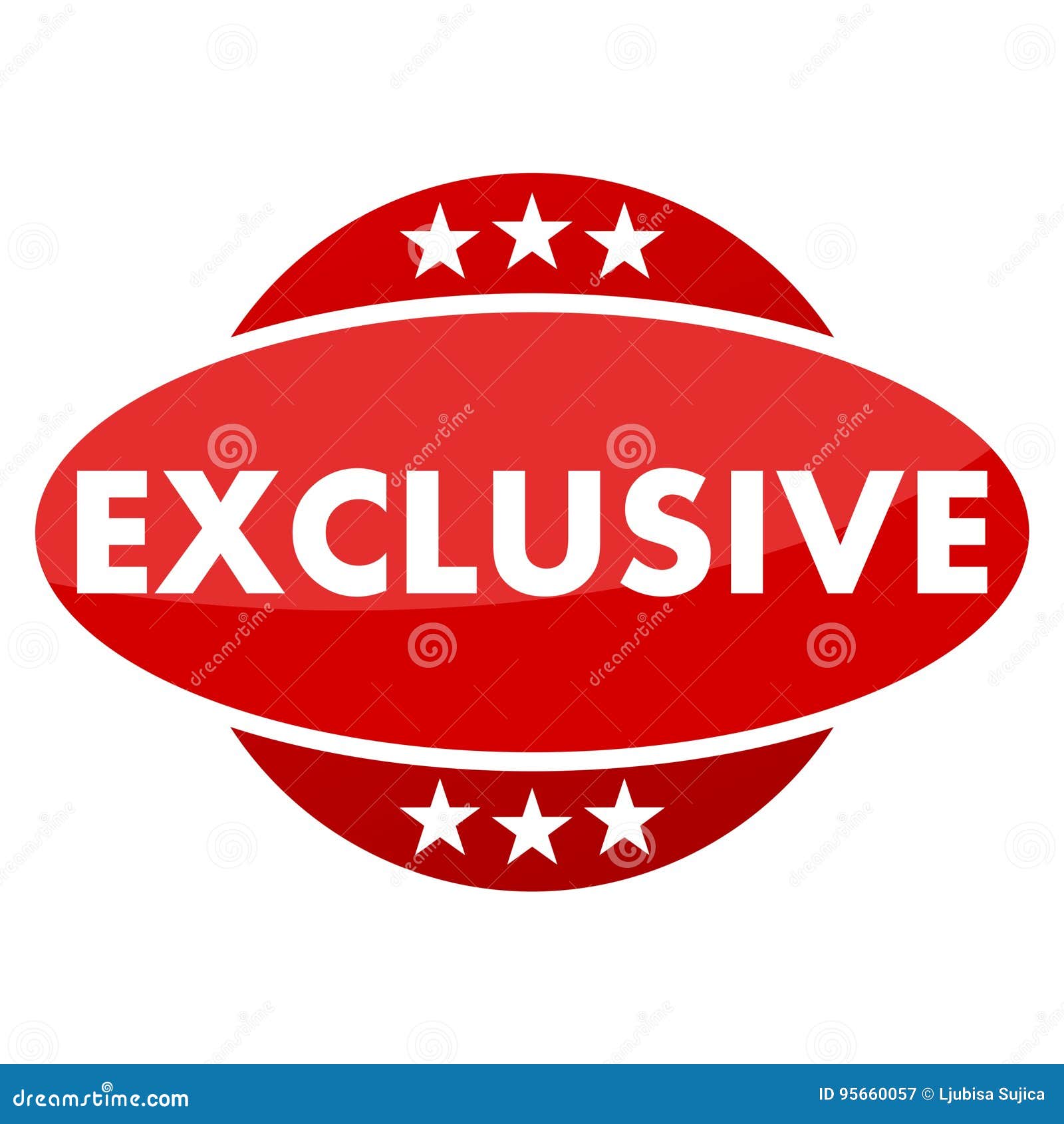 Red Button with Stars Exclusive Stock Vector - Illustration of design ...