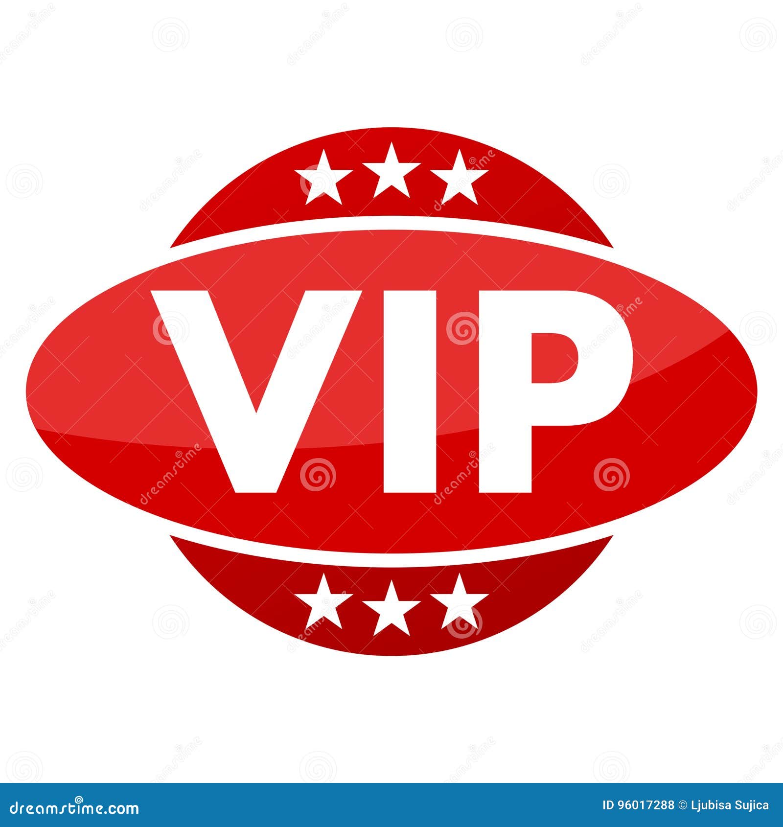 Red button with stars VIP stock illustration. Illustration of golden ...
