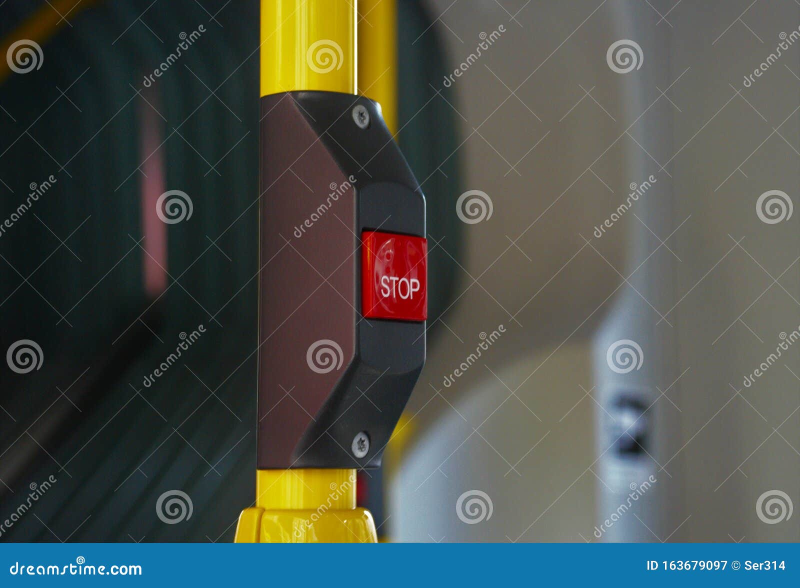 Red button with stop sign stock image. Image of colors - 163679097