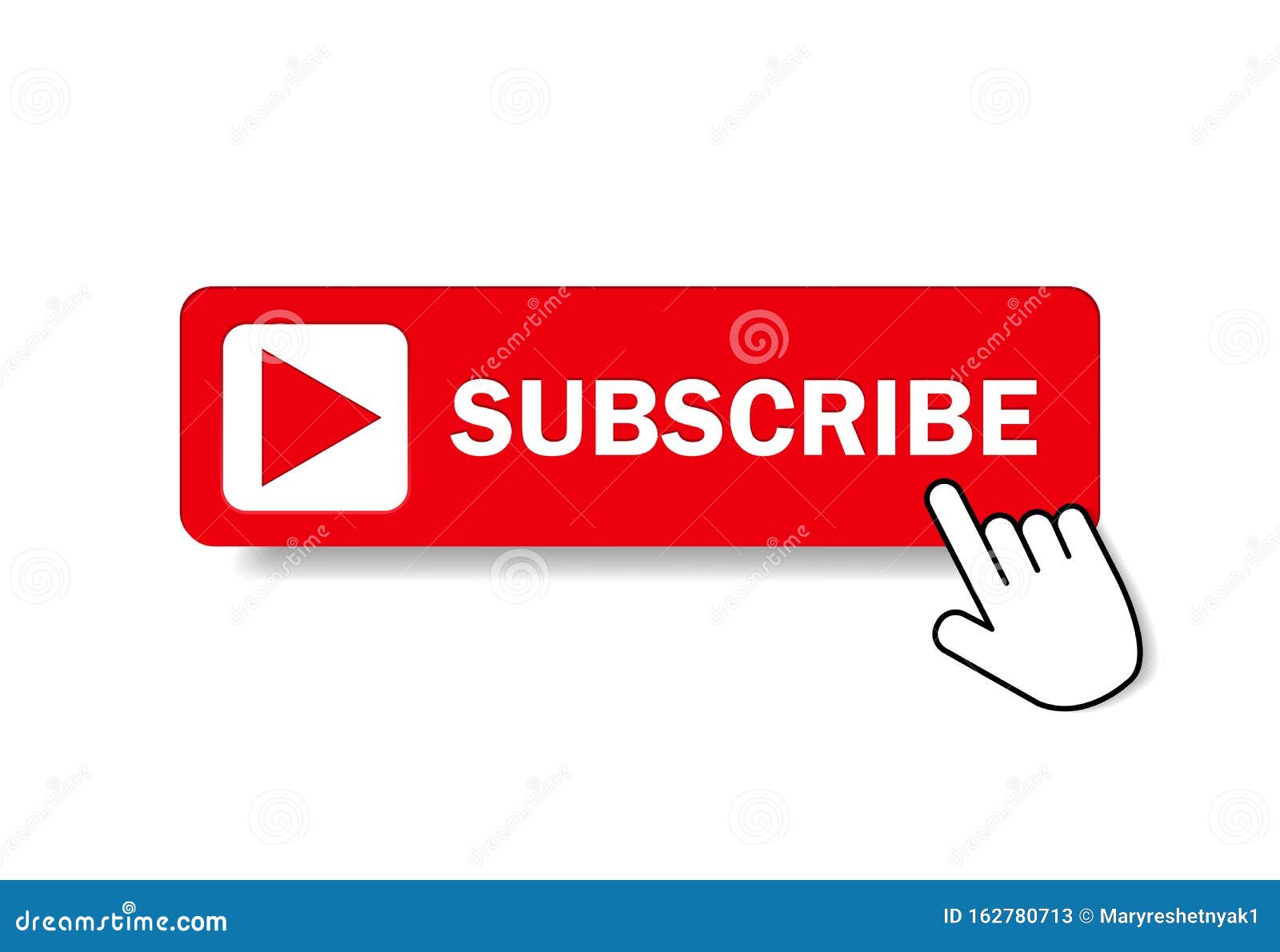 Red Button Subscribe Icon On Transparent Background. Subscribe, Bell ...
