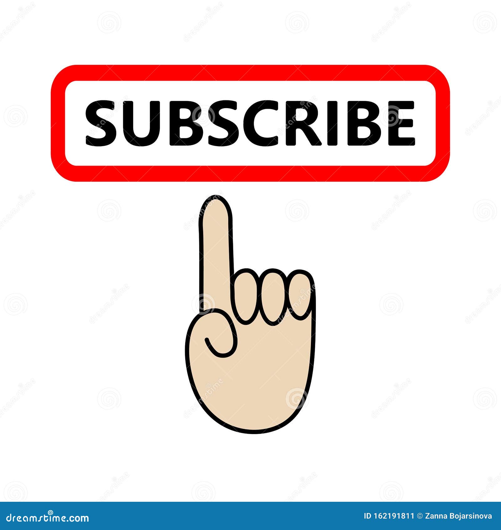 Red Button Subscribe Icon On Transparent Background. Subscribe, Bell ...