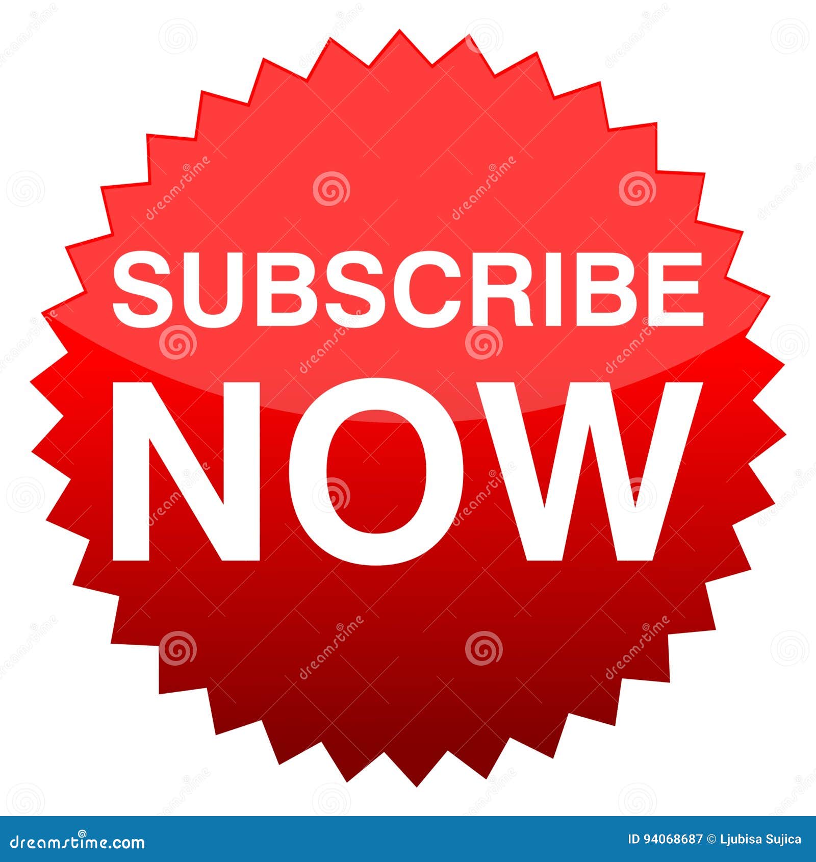 Red button subscribe now stock vector. Illustration of sign - 94068687