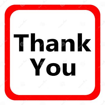 Red Button. Thank You Icon. Vector Illustration. Stock Vector ...