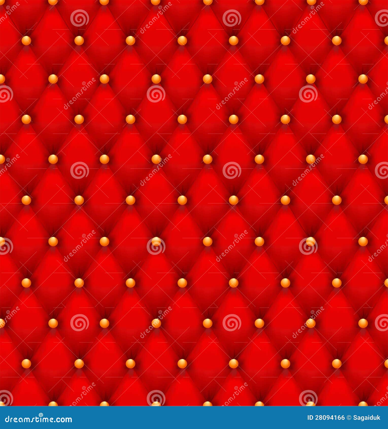 Red Button-tufted Velvet Background. Stock Illustration - Illustration ...