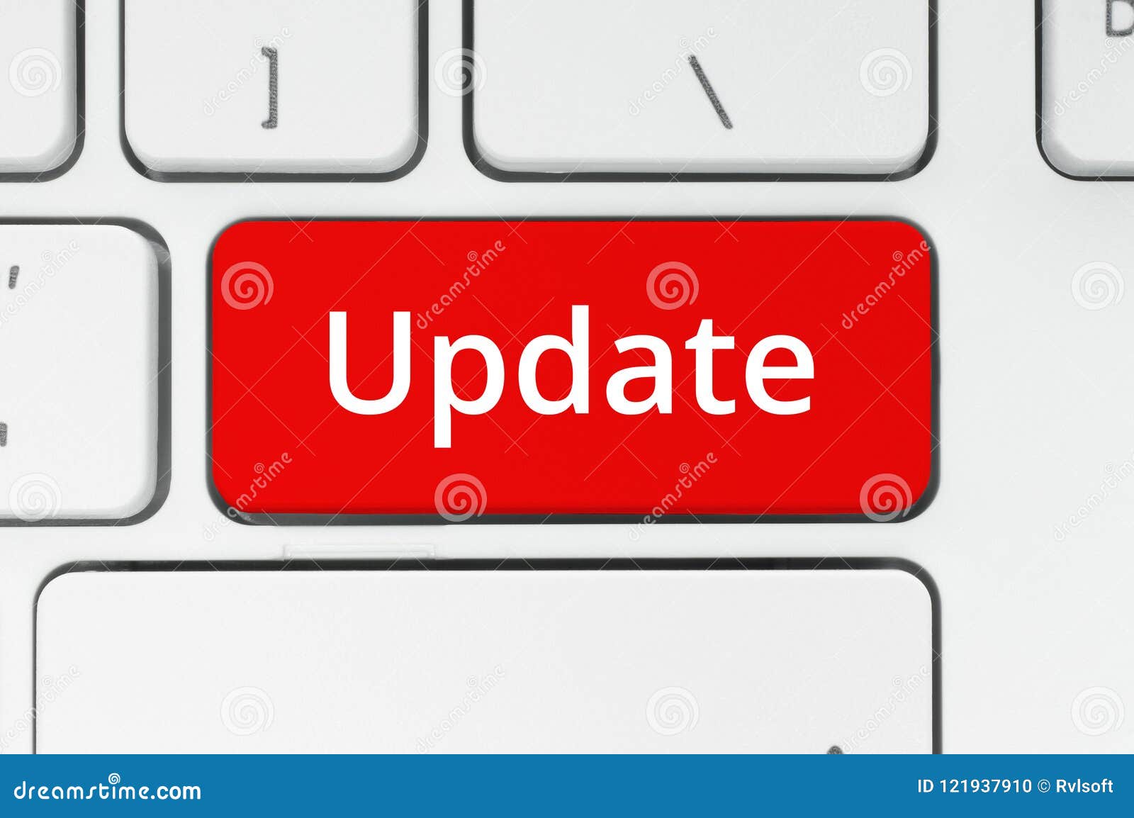 Red Button with Update Word Stock Photo - Image of business, enter ...