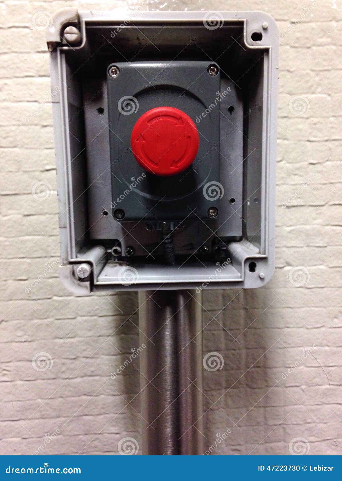 Red button vertical stock photo. Image of danger, place - 47223730