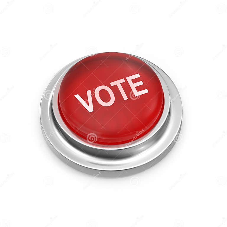 Red Button Vote stock illustration. Illustration of vote - 260813683